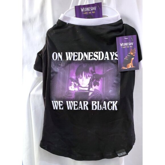 Dog | Addams Family Wednesday We Wear Black Halloween Tshirt For Puppy ...